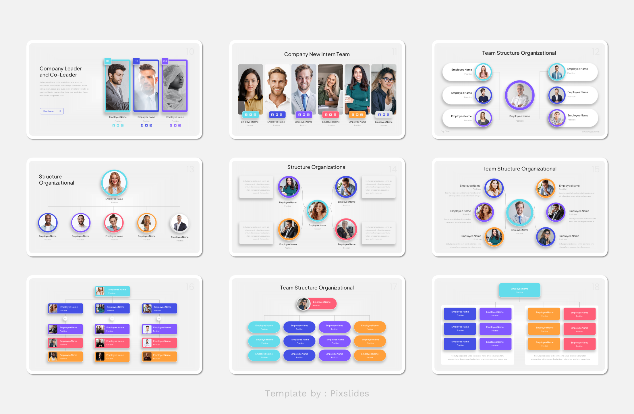 Org Chart - Organizational Chart and Hierarchy Keynote Presentation ...