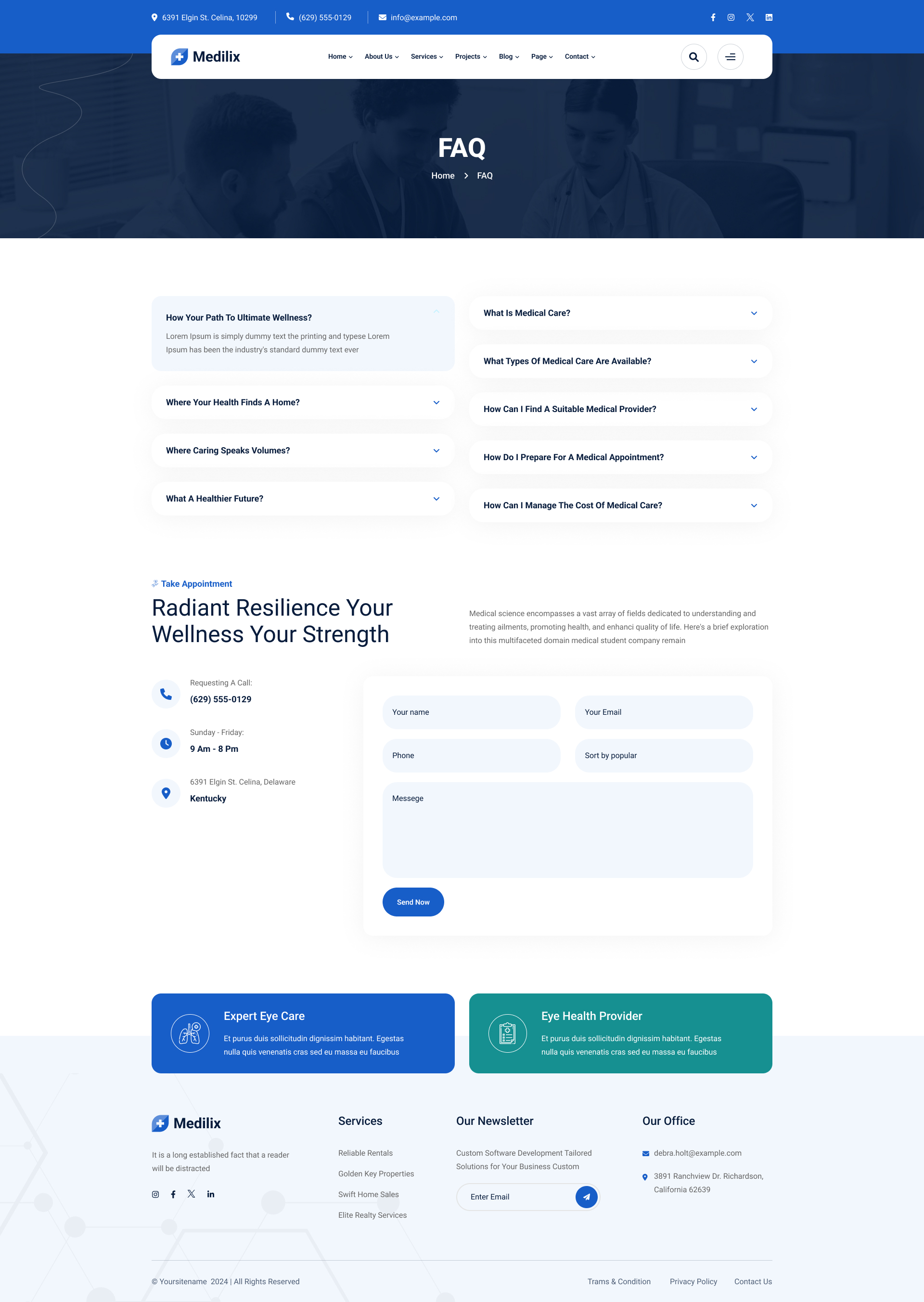 Medilix - Healthcare & Medical Figma Template by RRdevs | ThemeForest
