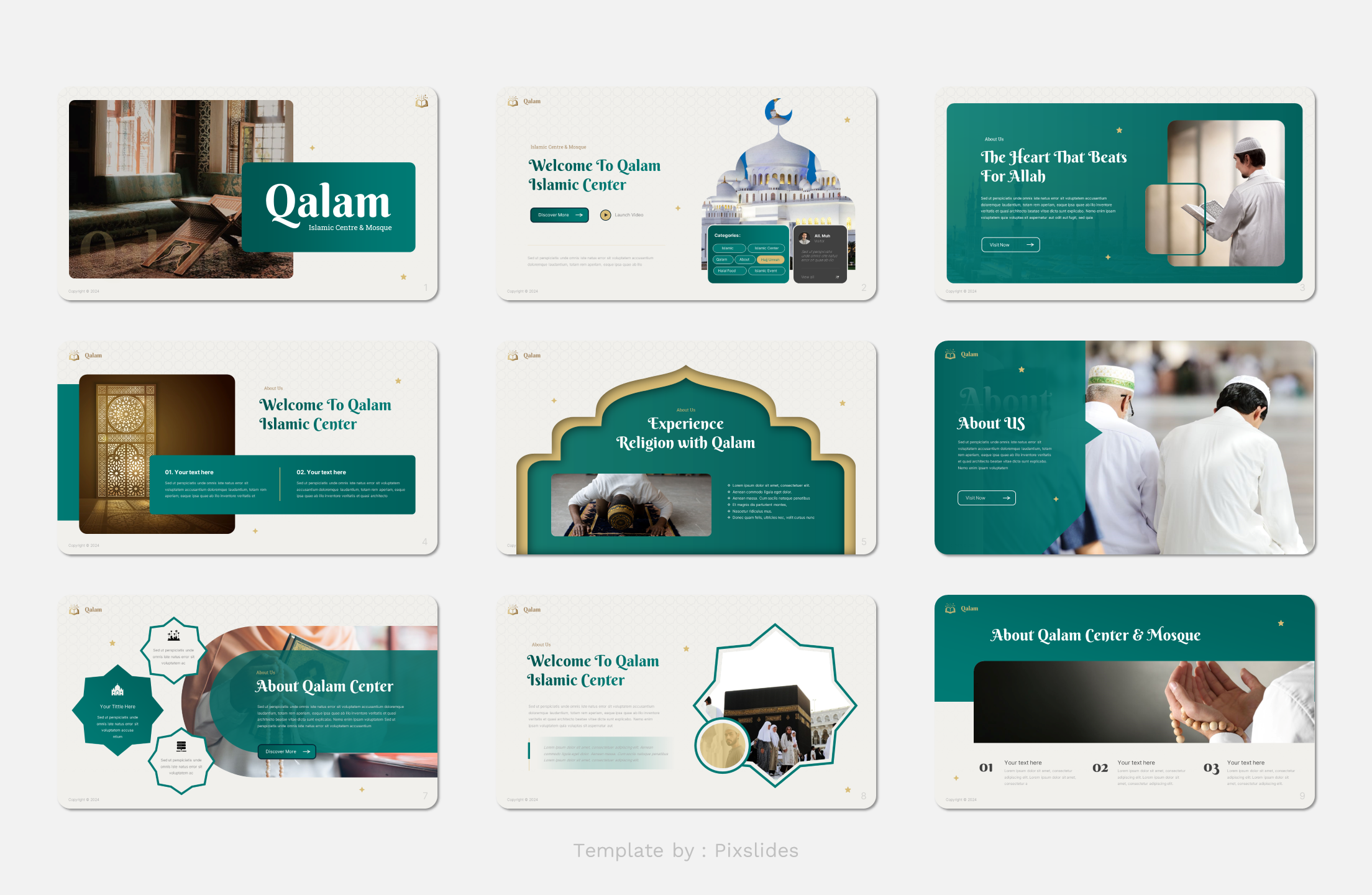 Qalam - Islamic Centre & Mosque PowerPoint Presentation, Presentation ...