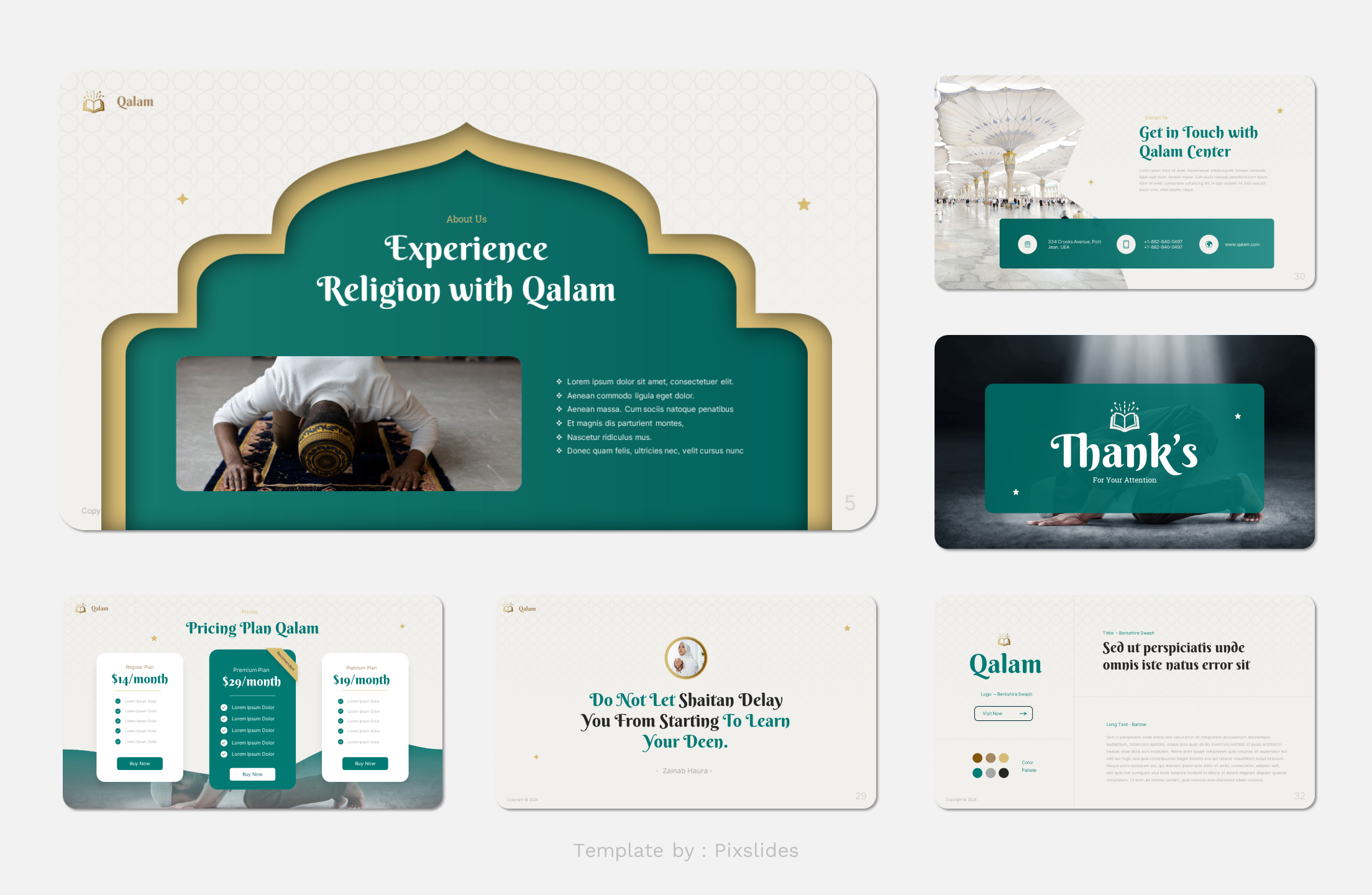 Qalam - Islamic Centre & Mosque PowerPoint Presentation, Presentation ...