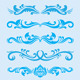 Blue Ornament Set, Vectors | GraphicRiver