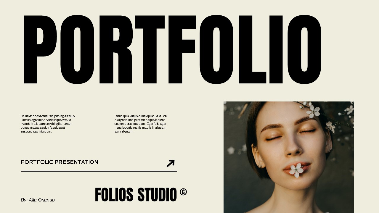 Folios - Portfolio Google Slides Template, Presentation Templates ...