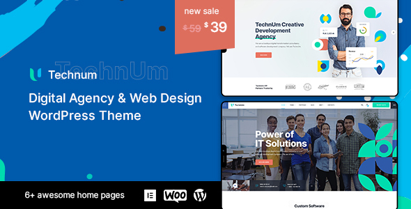 Technum | Digital Agency & Web Design WordPress Theme by Artureanec