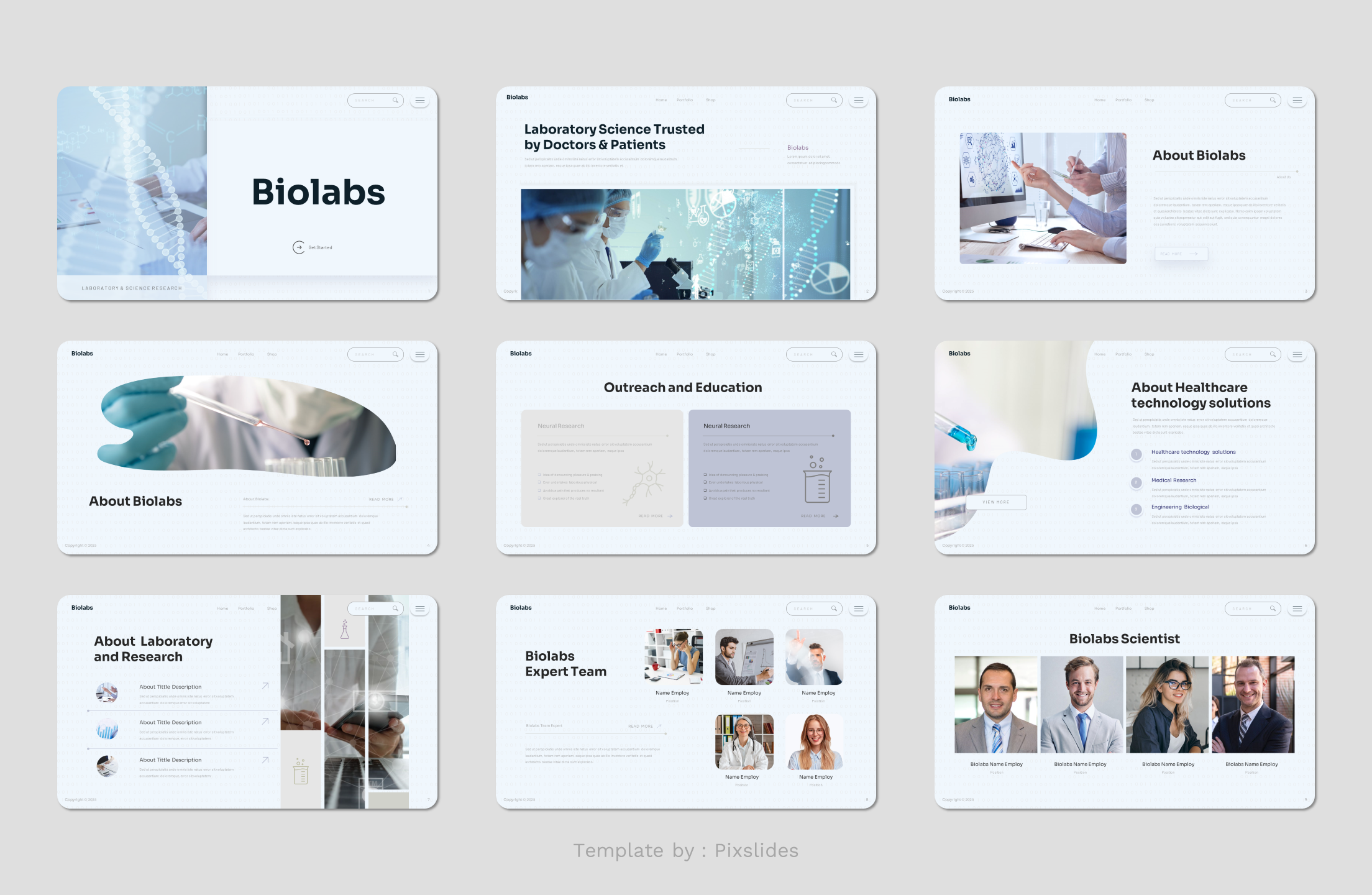 Biolabs - Laboratory & Science Research Keynote Presentation Template ...