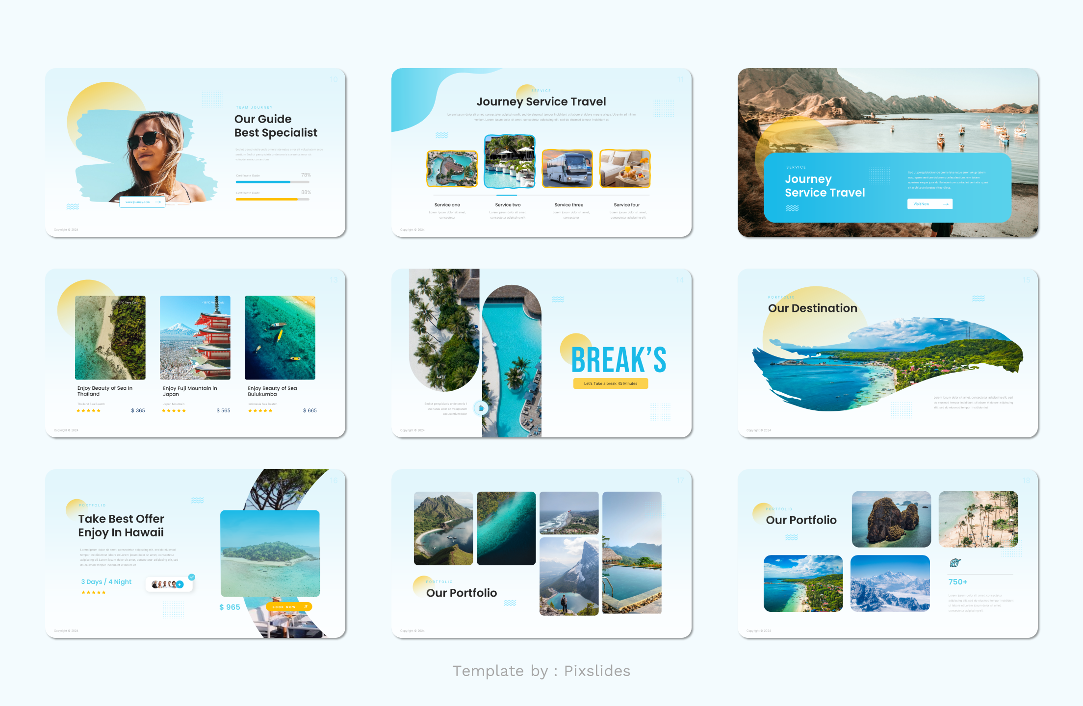 Journey - Business Tour Agent Presentation Template, Presentation Templates