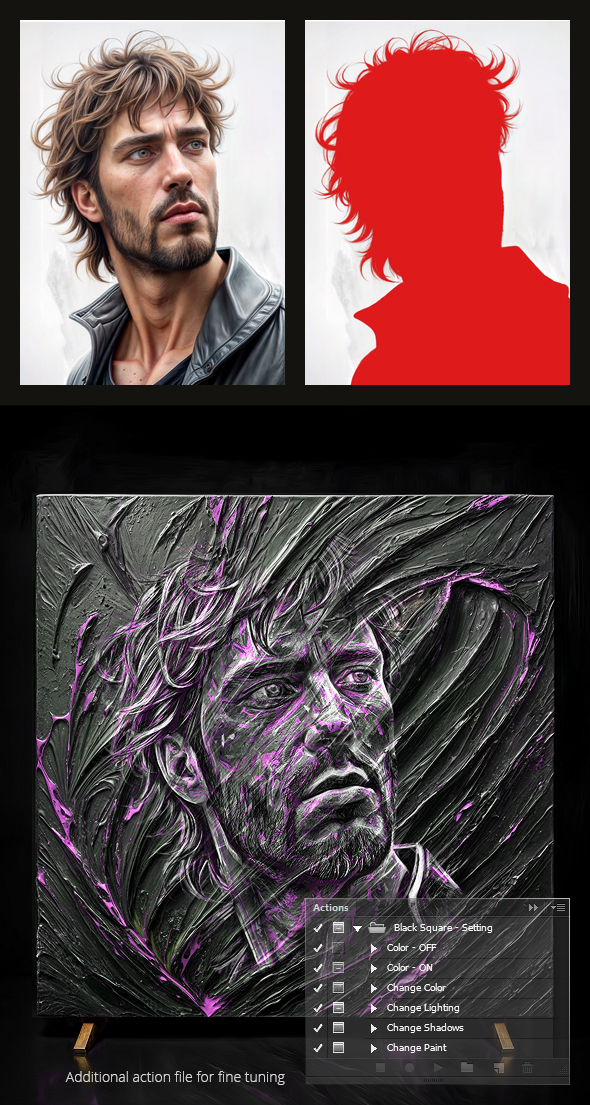 Black Square Template for Photoshop, Add-ons | GraphicRiver