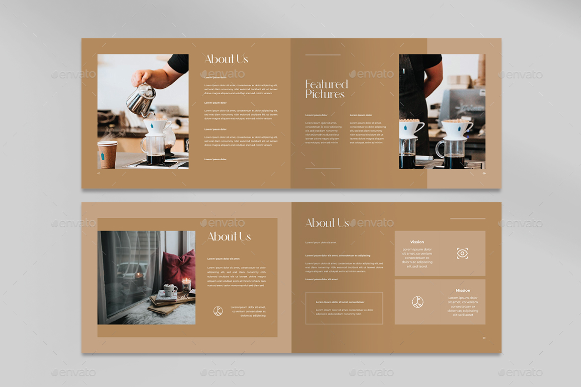 Coffee Shop Catalogue, Print Templates | GraphicRiver