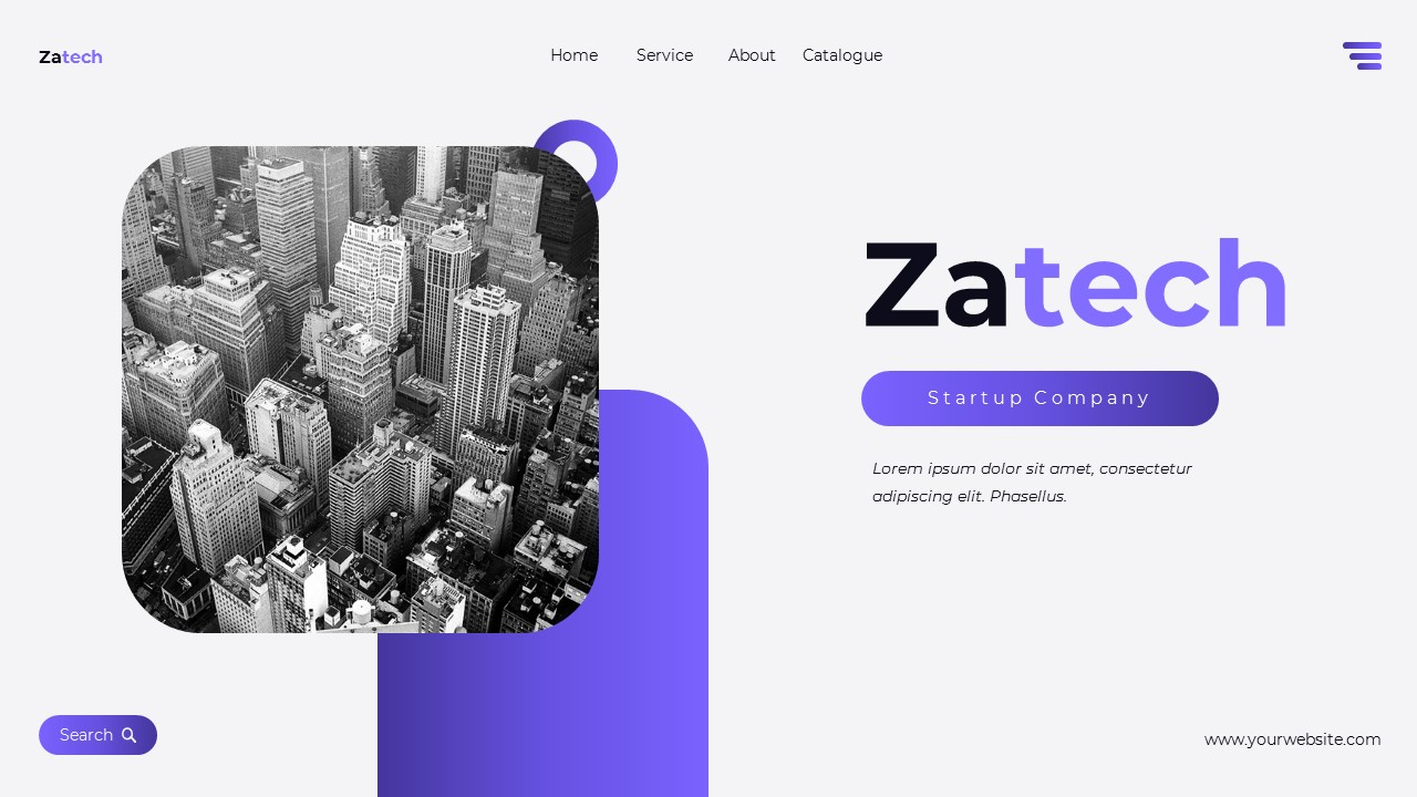 Zatech - Startup Company Keynote Templates, Presentation Templates