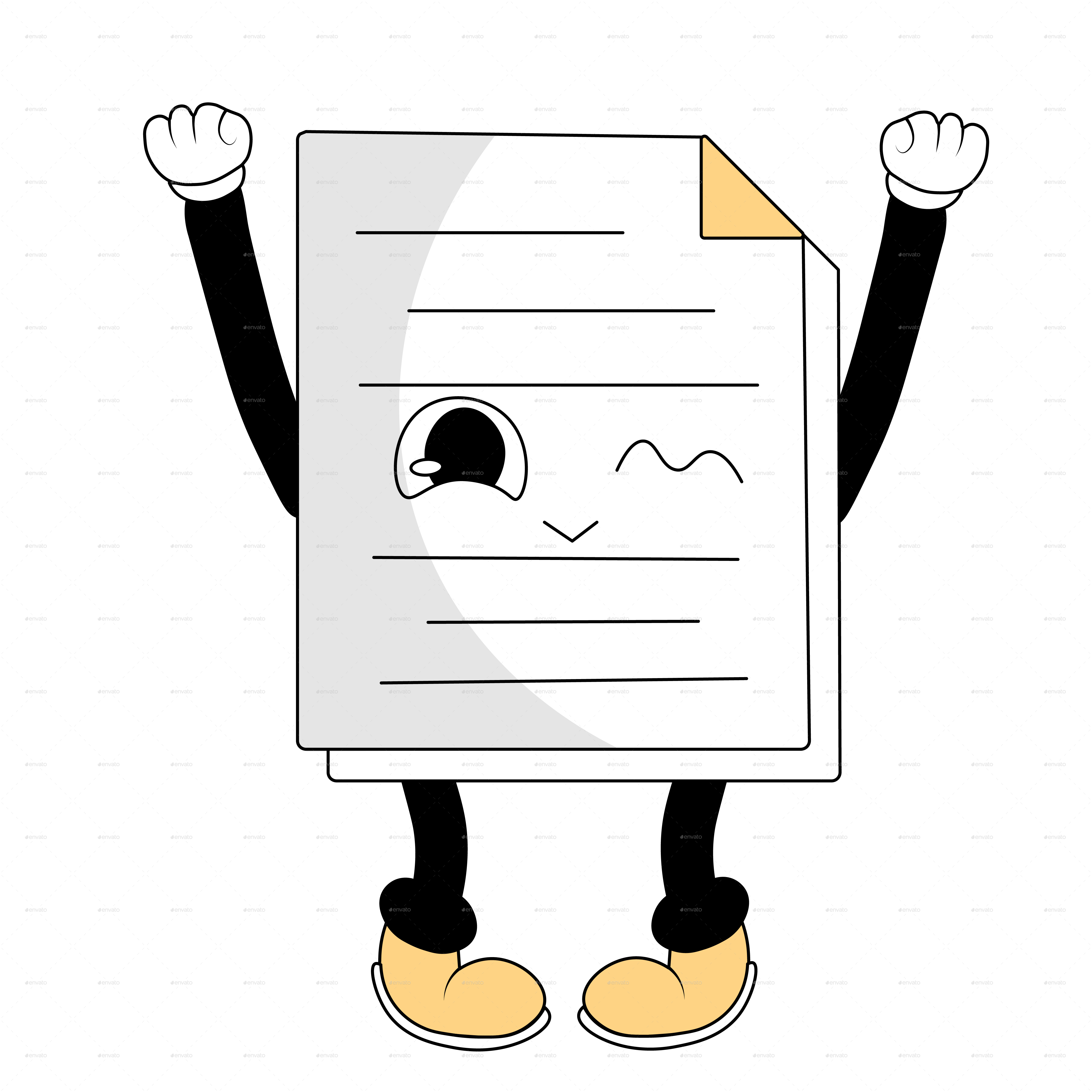 Pink Purple Retro Cartoon Back to School Element Pack, Graphics ...