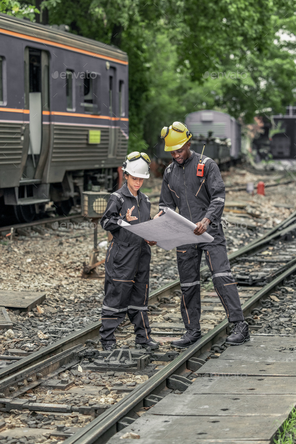 Engineers use blueprints for rail maintenance and troubleshooting to ...