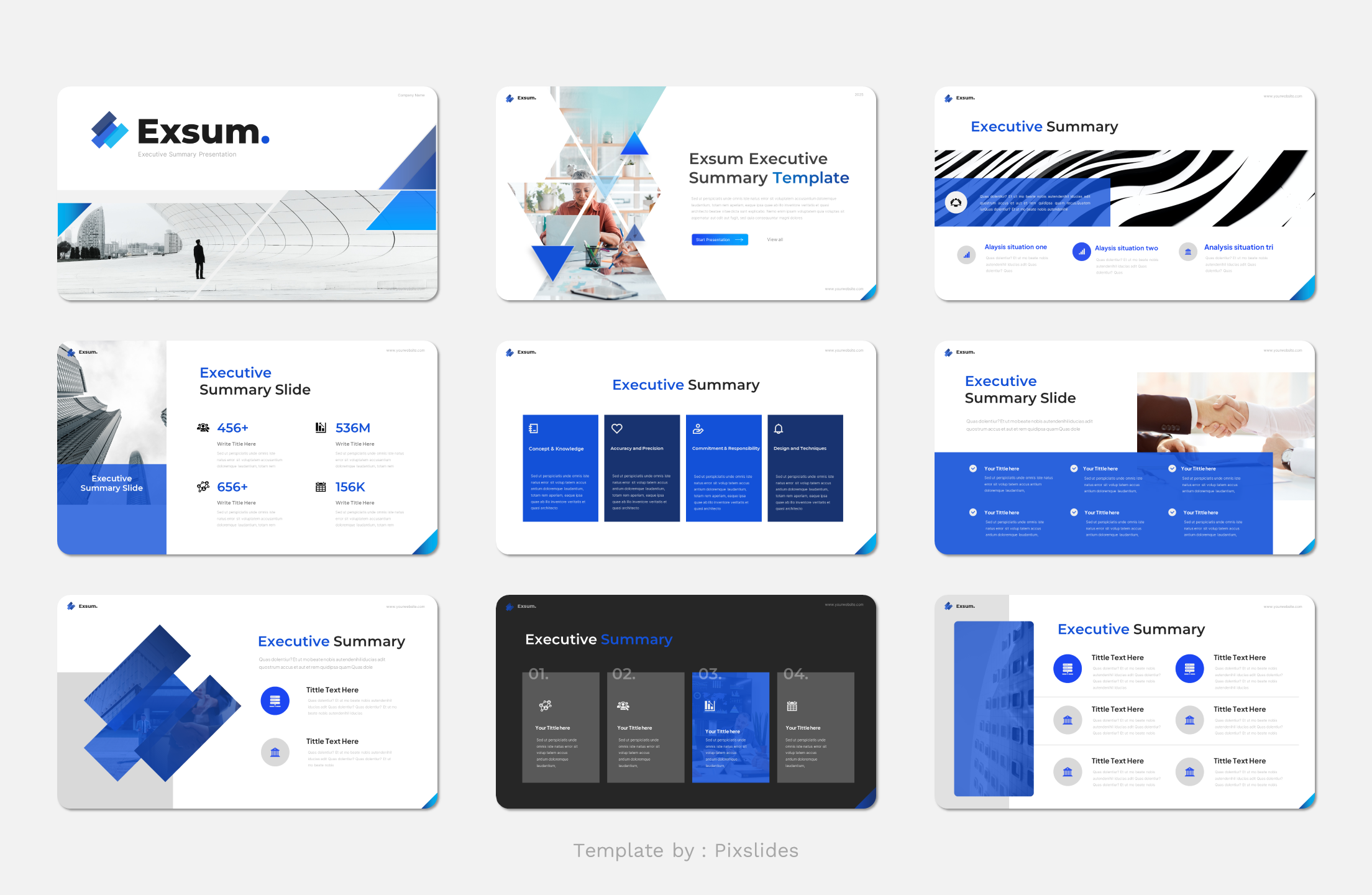 Exsum - Executive Summary PowerPoint Presentation Template ...