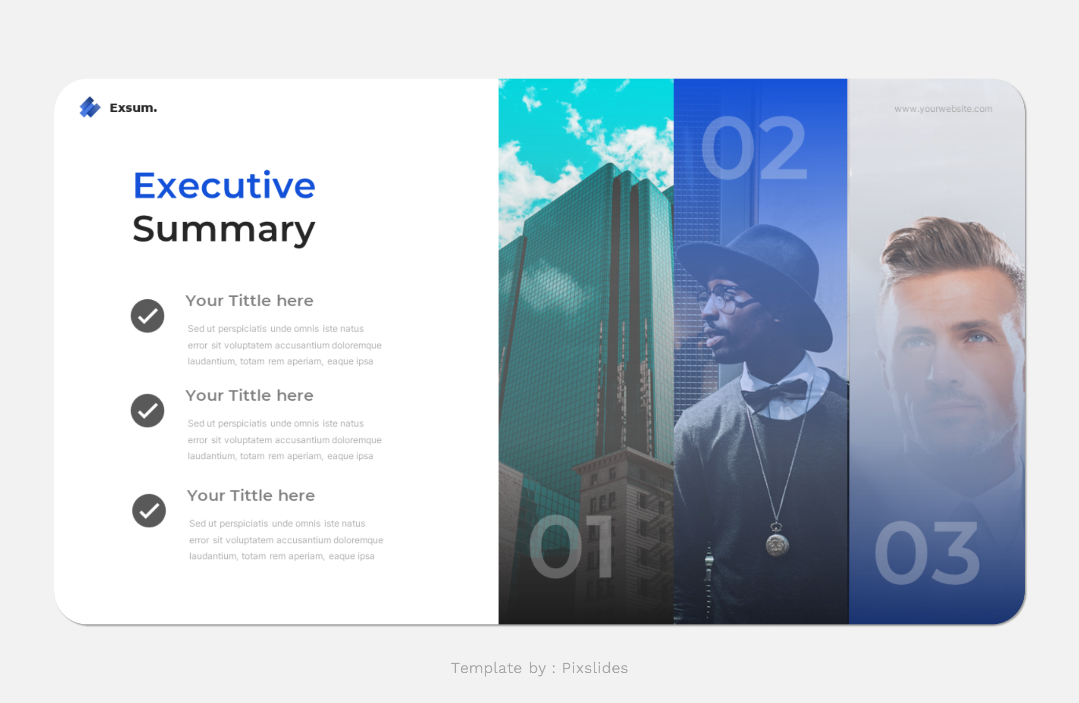 Exsum - Executive Summary PowerPoint Presentation Template ...