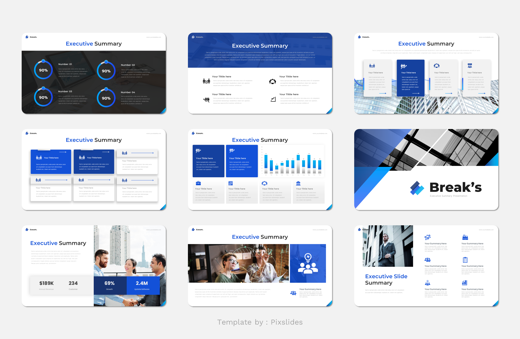 Exsum - Executive Summary Keynote Presentation Template, Presentation ...