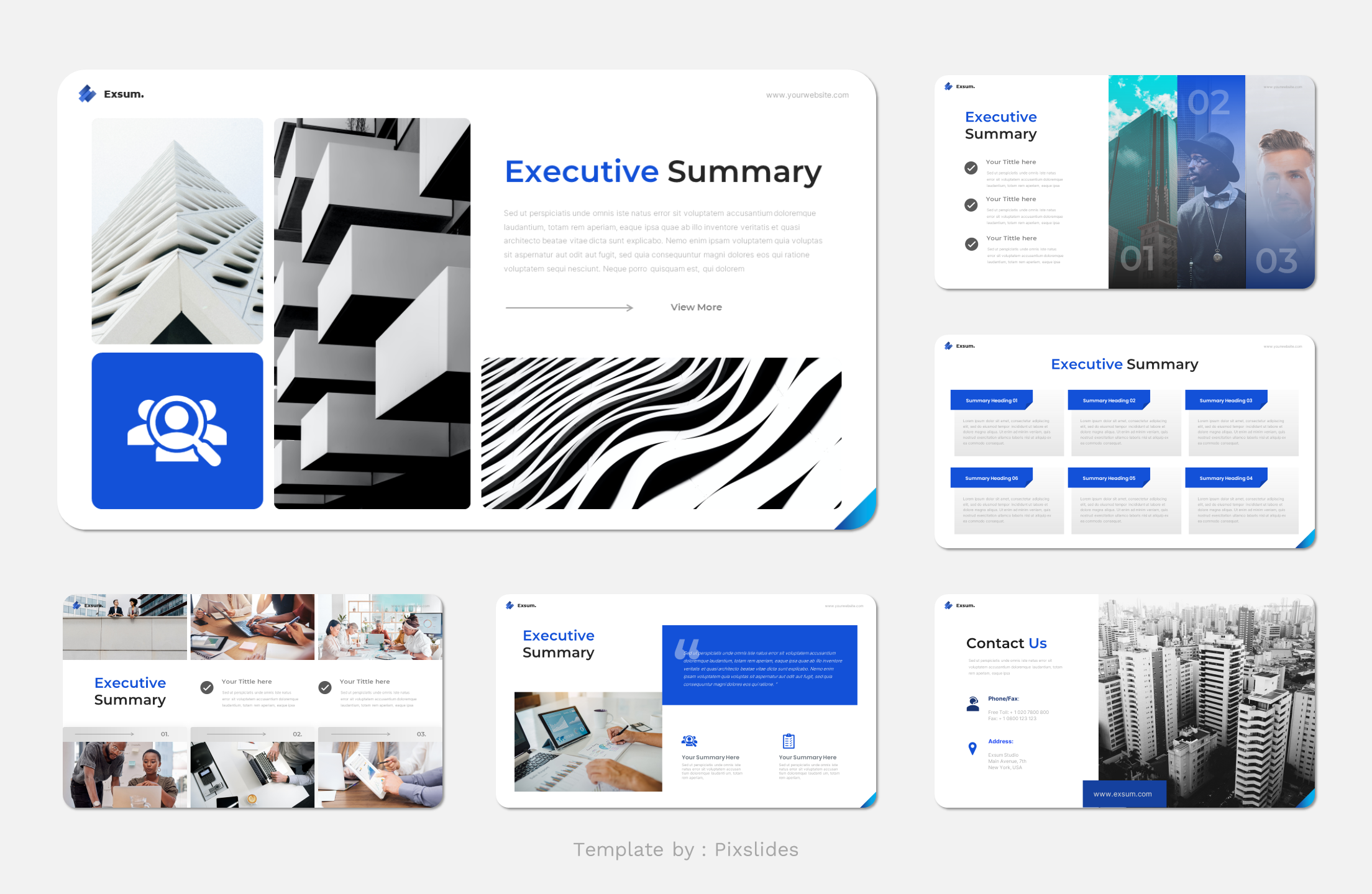 Exsum - Executive Summary Keynote Presentation Template, Presentation ...