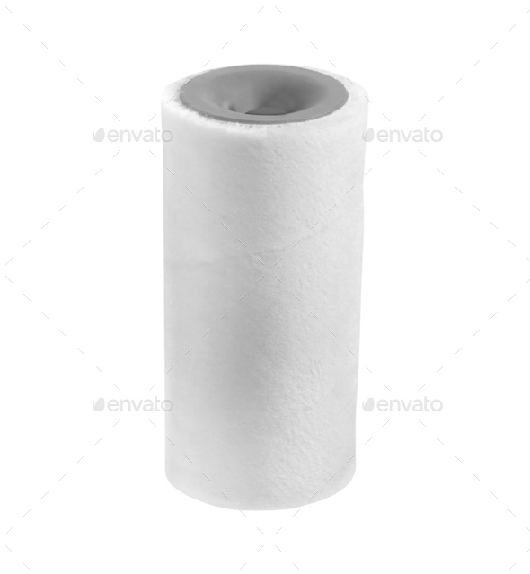 Cleaning paper towel roll isolated on white background Stock Photo by ...