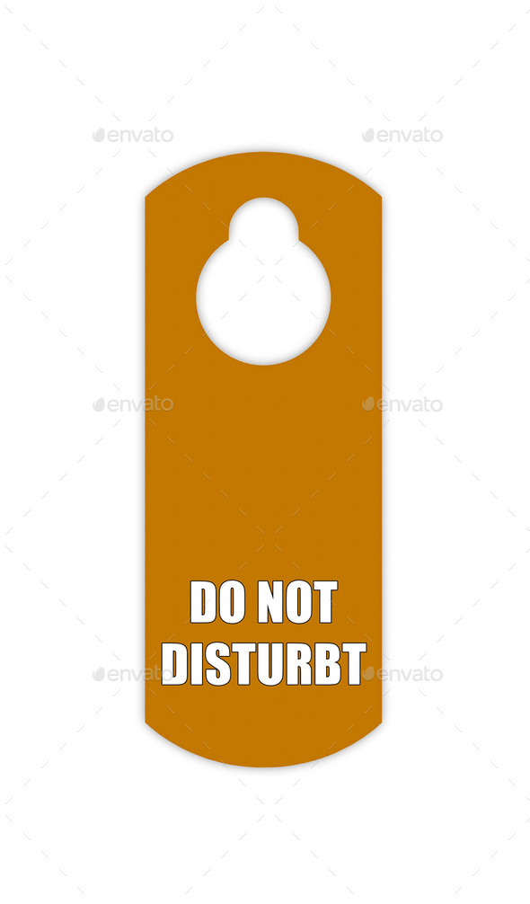 Do not disturb tag Stock Photo by ozaiachin | PhotoDune