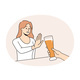 Woman Refuse From Beer, Vectors | GraphicRiver