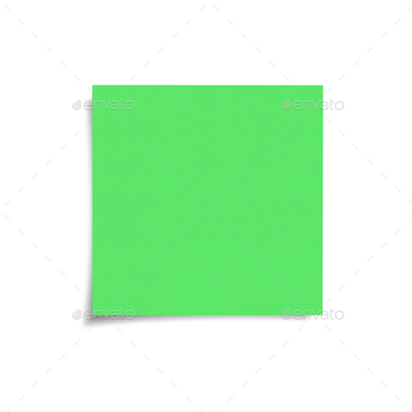Green sticky note with shadow front view Stock Photo by Cebas | PhotoDune