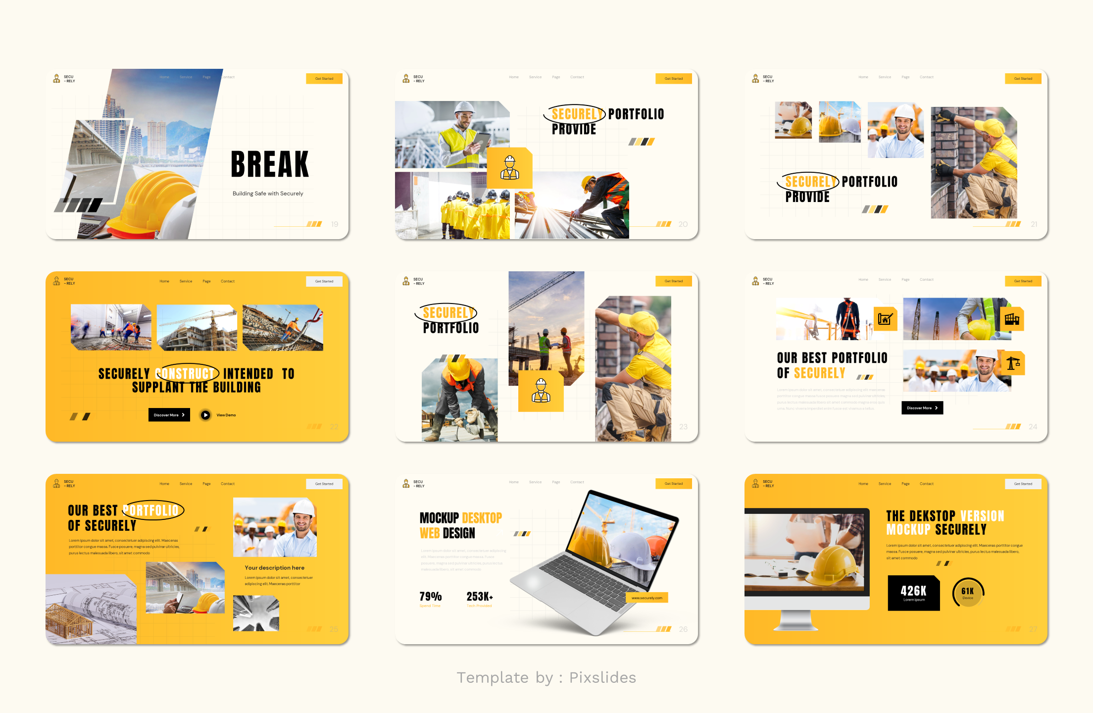 Securely - Safety & Security PowerPoint Presentation Template ...