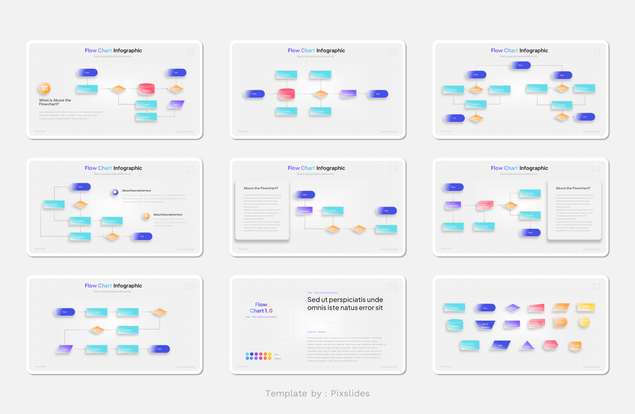 Flow Chart Diagram Infographic PowerPoint Presentation Template ...