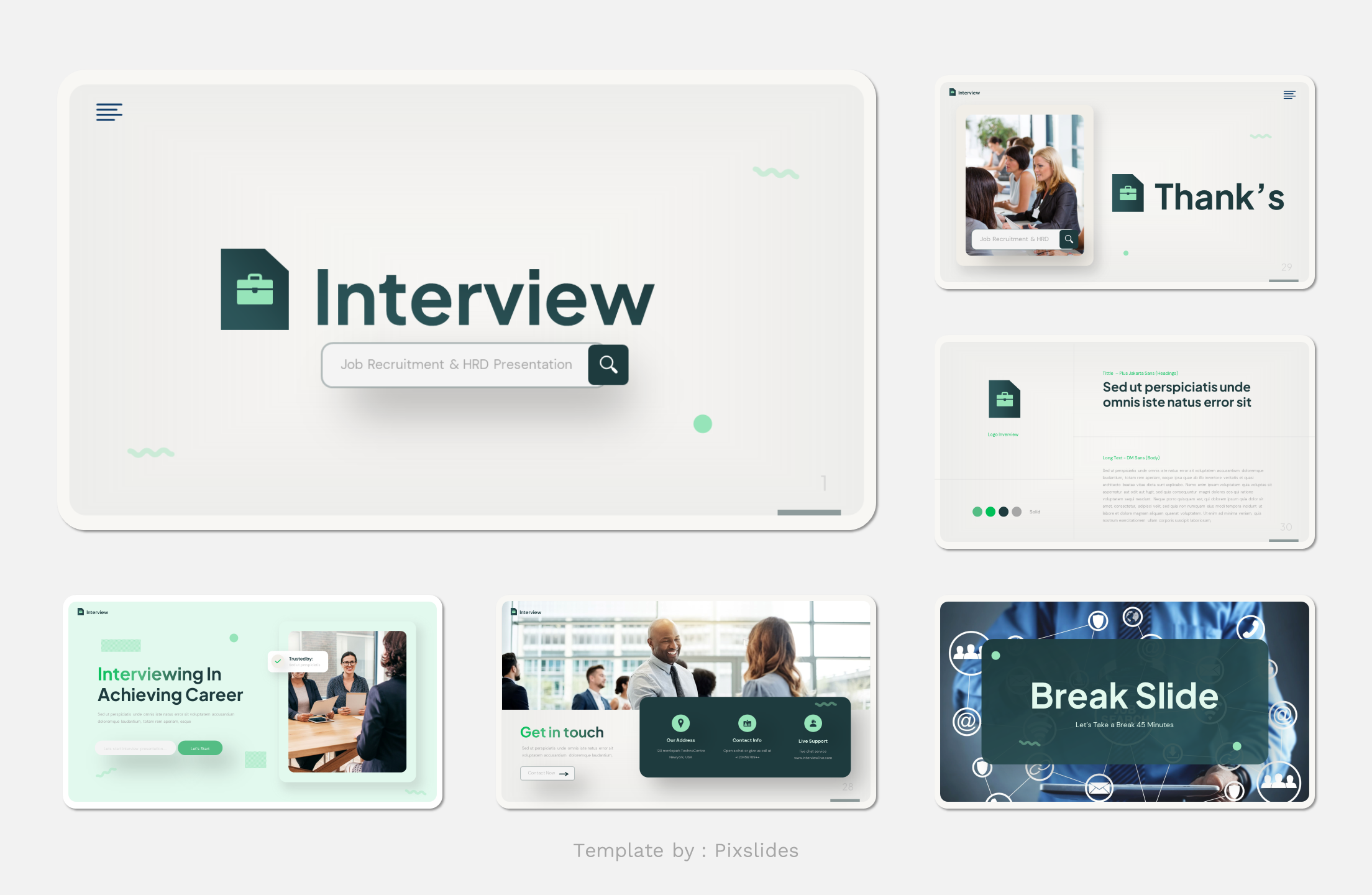 Interview - Job Recruitment & Human Resources Presentation Template ...