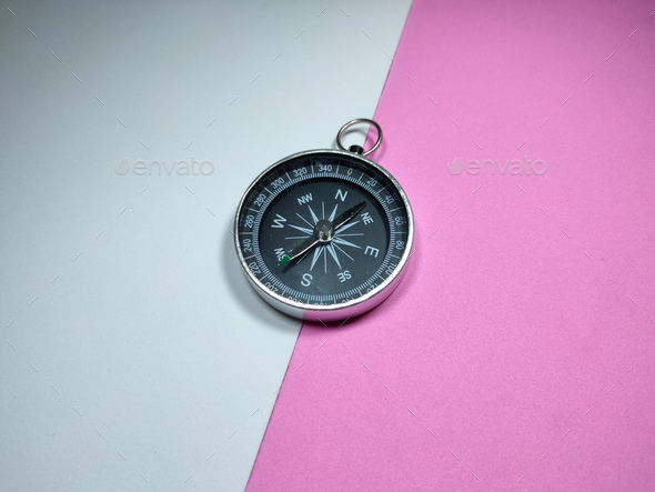 Selective focus.Compass with colorful background Stock Photo by Azrin90