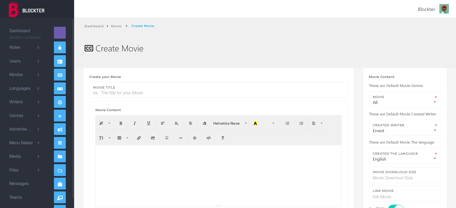 Blockter - Watch and download Movies Script Theme by Meteros | CodeCanyon