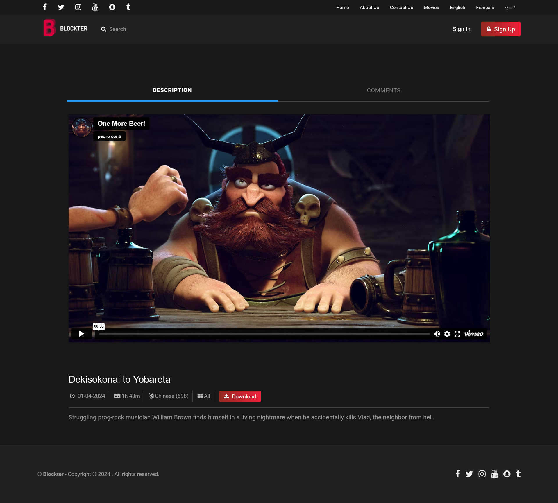 Blockter - Watch and download Movies Script Theme by Meteros | CodeCanyon