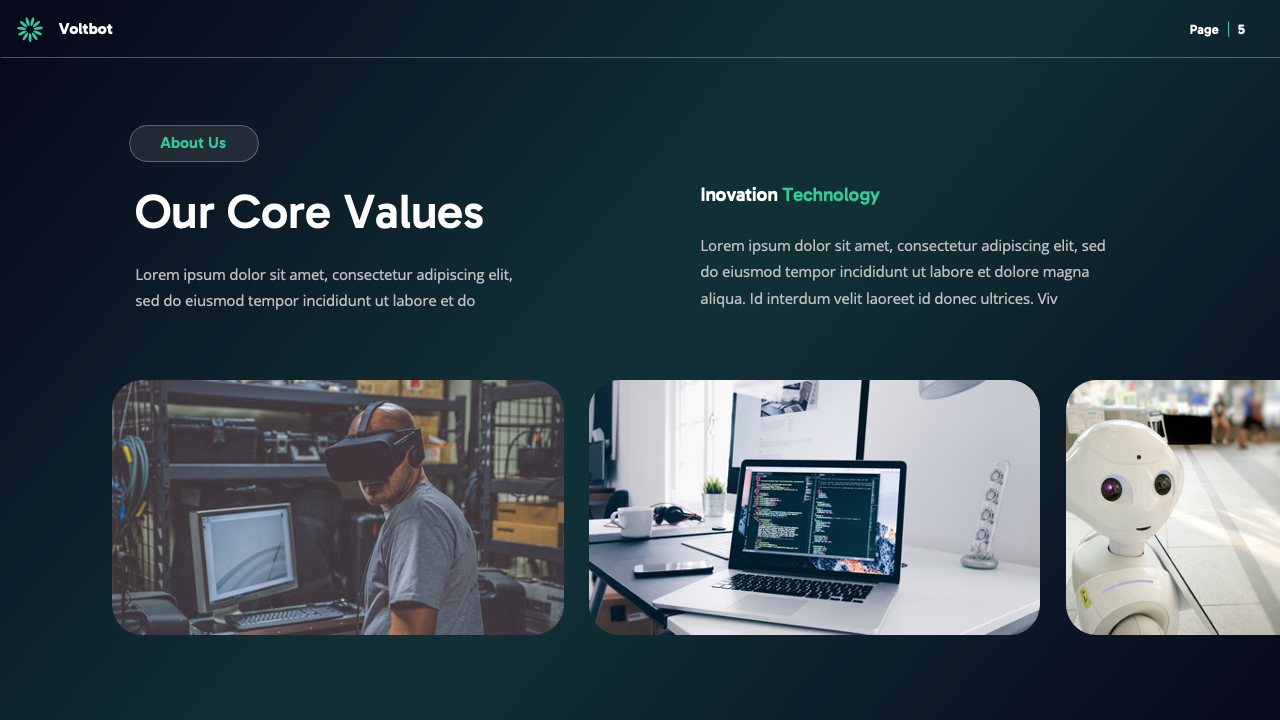 Voltbot - Artificial Intelligence PowerPoint Tamplate, Presentation ...