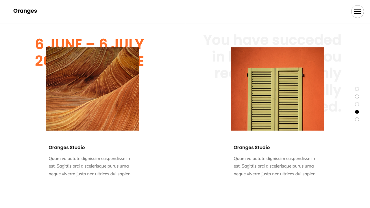 Oranges - Orange Minimalist Google Slides Tamplate, Presentation Templates