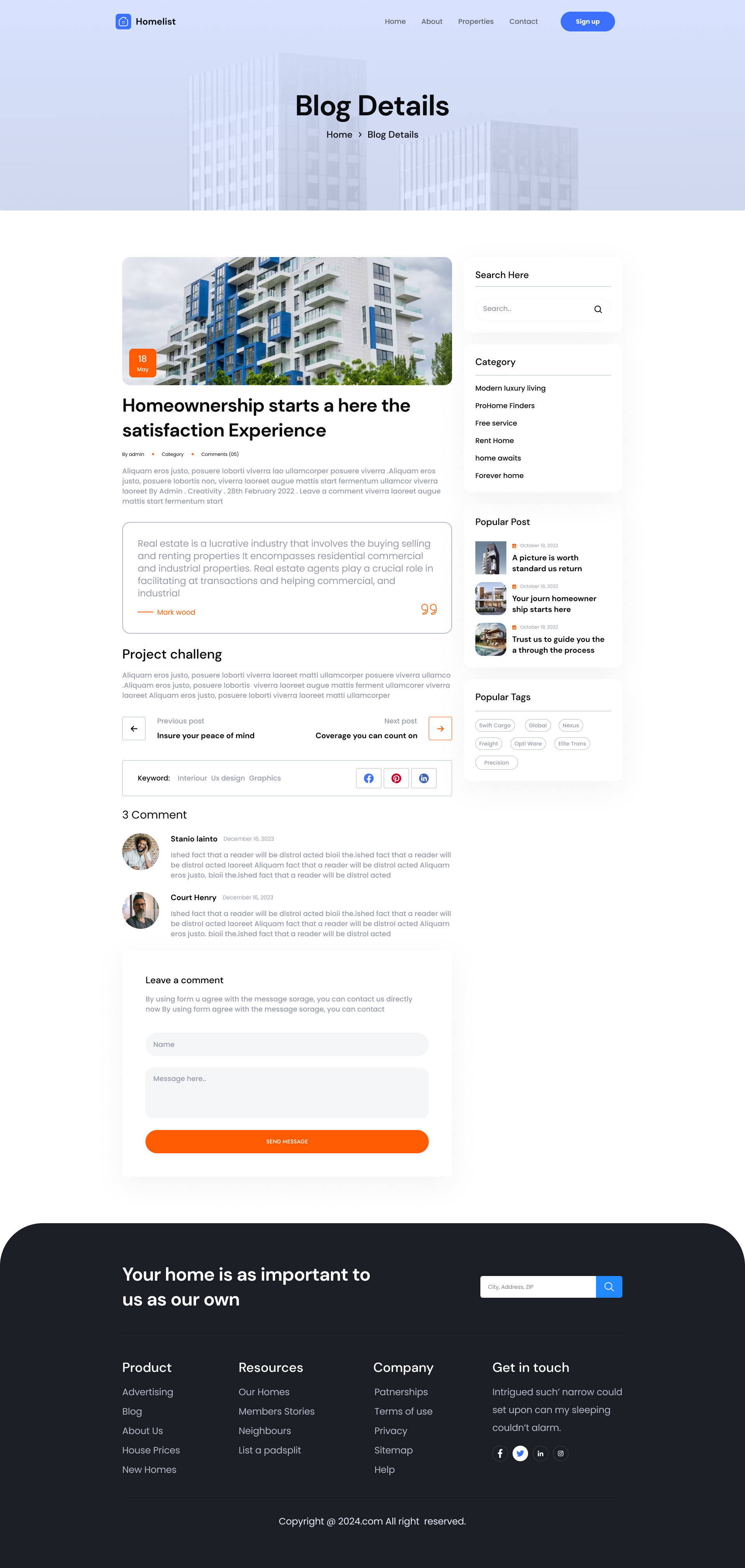 Homelist - Real Estate Figma Template by Mugli | ThemeForest