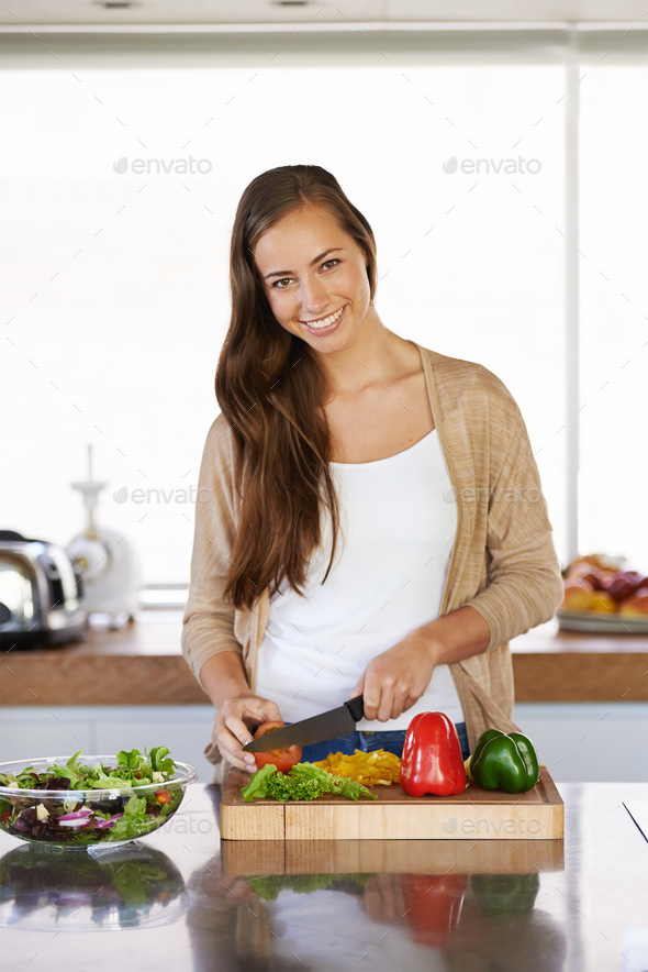 Respecting my body means lots of healthy eating Stock Photo by ...