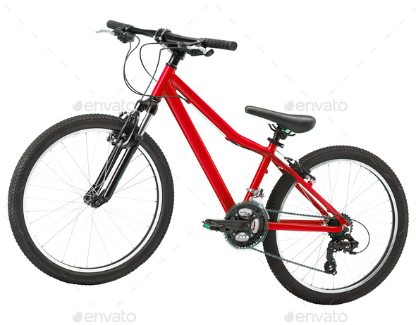 red bike isolated on white Stock Photo by photobalance | PhotoDune