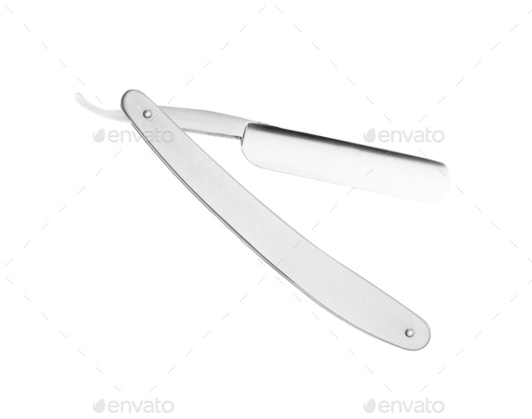 Razor isolated on white Stock Photo by ozaiachin | PhotoDune