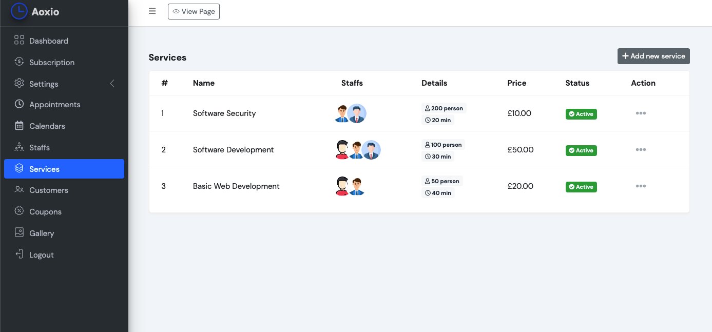 Aoxio - SaaS Multi-Business Service Booking Software by codericks | CodeCanyon