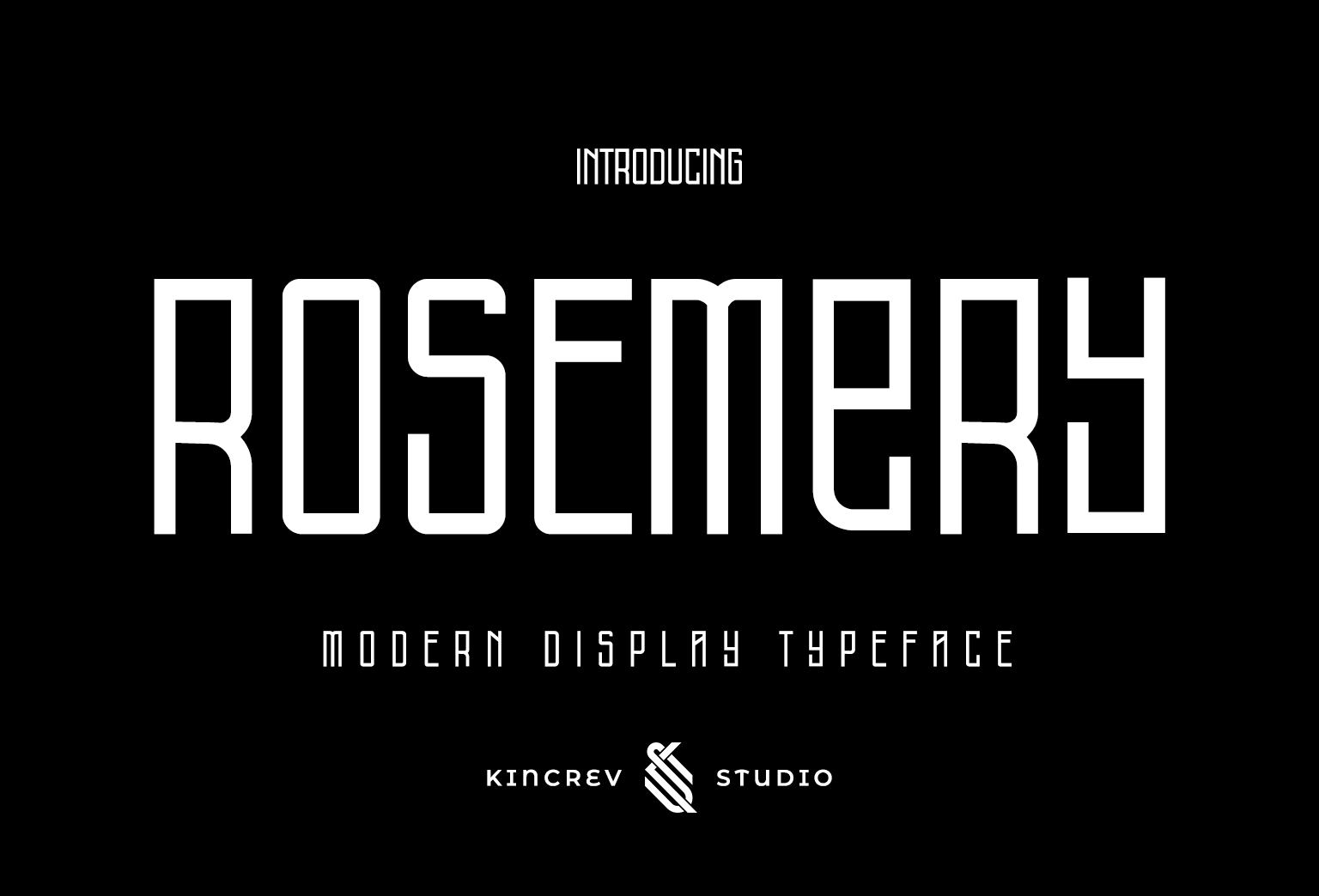 Rosemery - Modern Display Typeface, Fonts | GraphicRiver