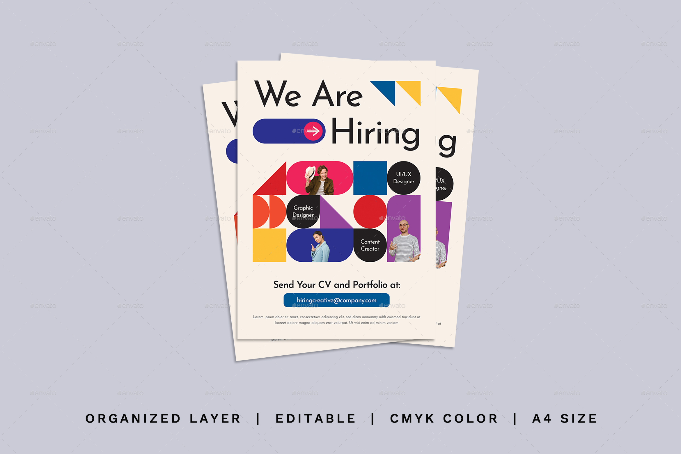 Hiring Flyer Template, Print Templates | GraphicRiver