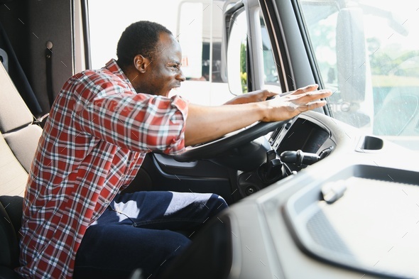 Truck driver gets angry while driving Stock Photo by sedrik2007 | PhotoDune