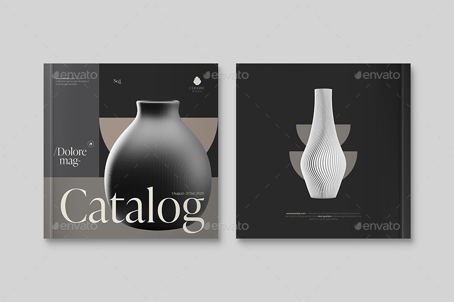 Square Catalog Brochure Template, Print Templates | GraphicRiver