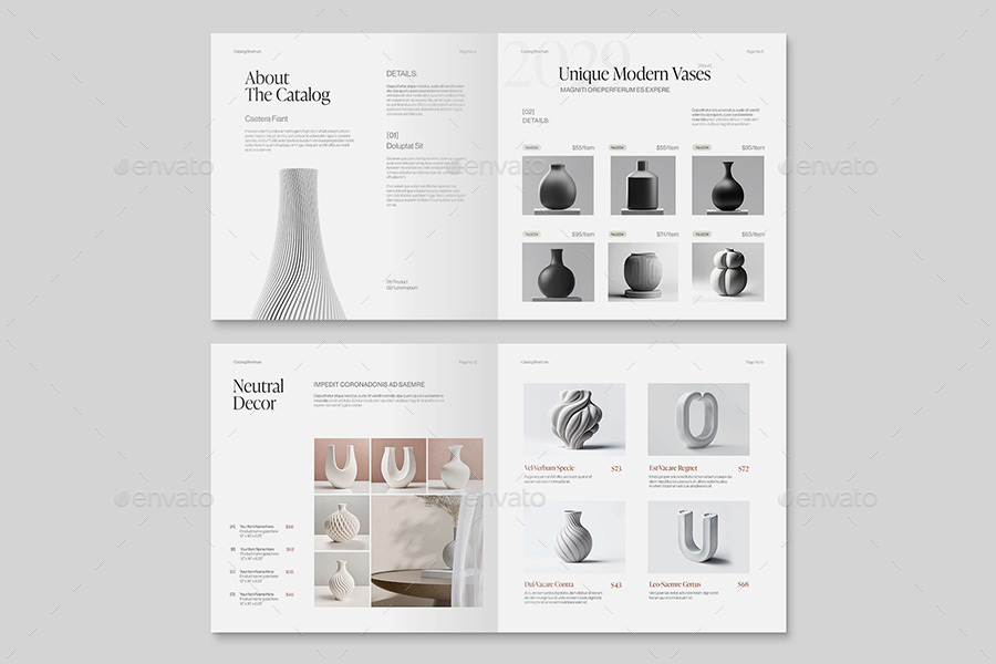 Square Catalog Brochure Template, Print Templates | GraphicRiver