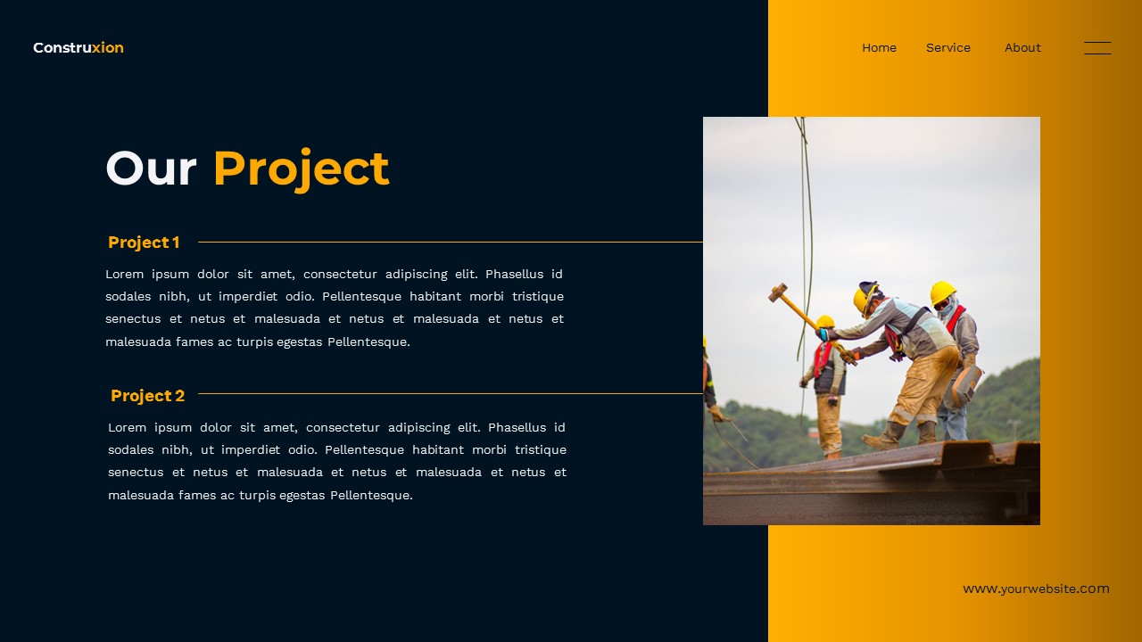Construxion - Construction Powerpoint Templates, Presentation Templates