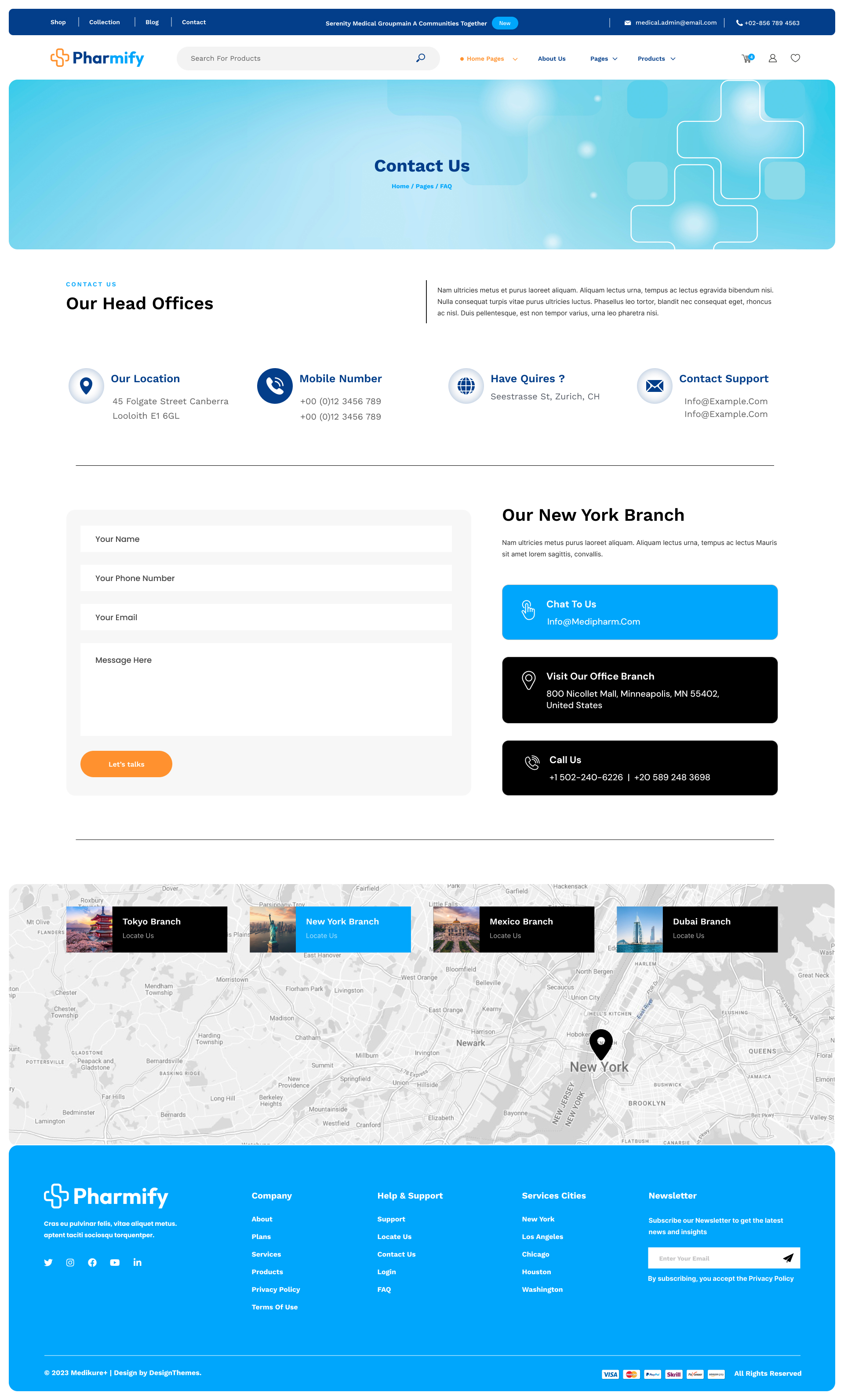Pharmify - Pharmacy & Medical Store Figma Template by BuddhaThemes