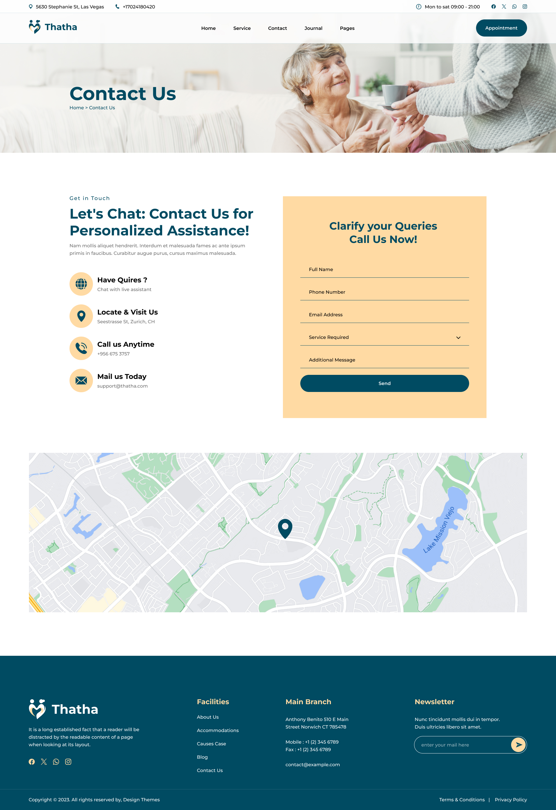 Thatha - Elderly Home, Senior Nursing Care Figma Template by BuddhaThemes