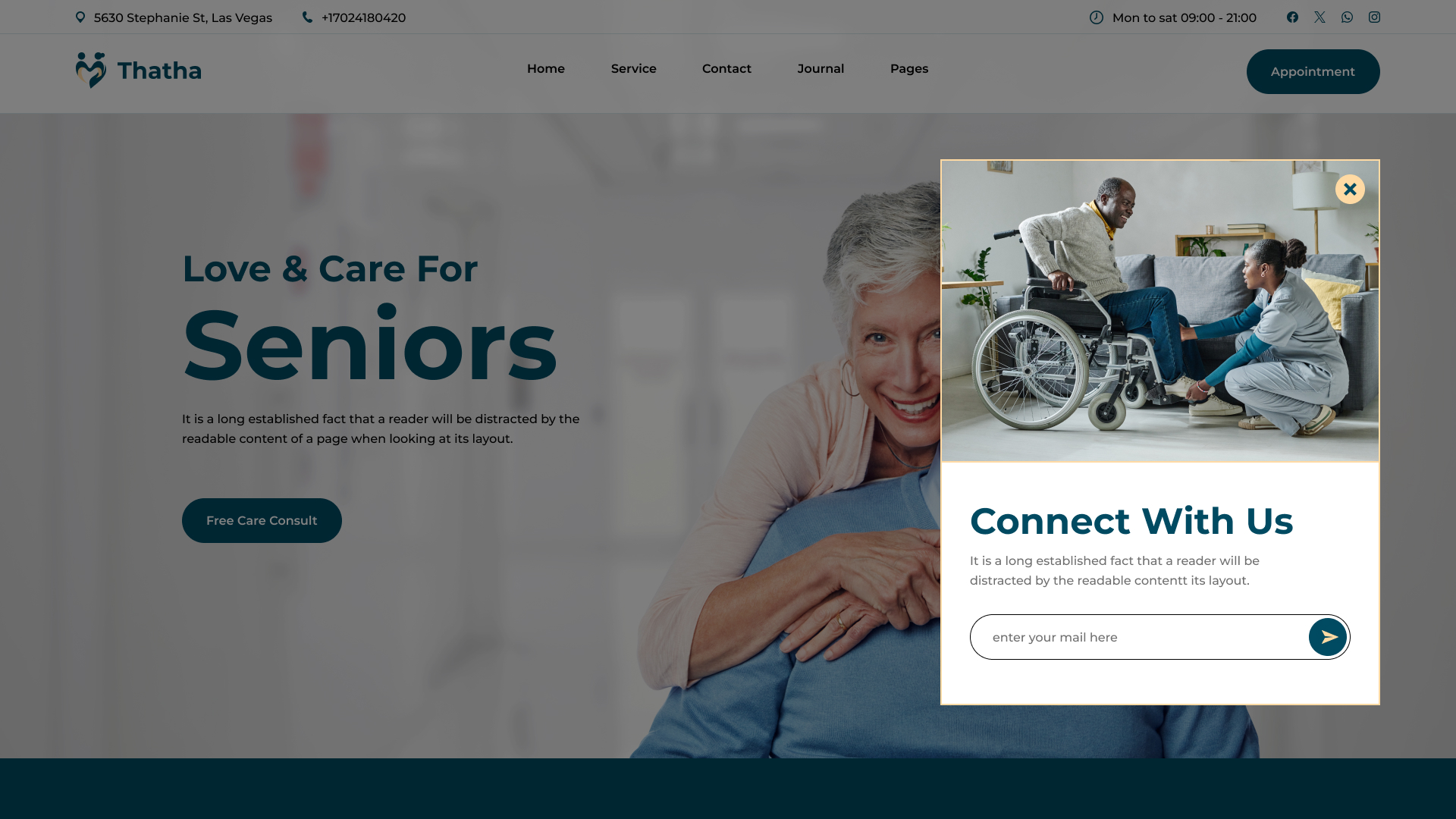 Thatha - Elderly Home, Senior Nursing Care Figma Template by BuddhaThemes