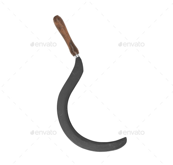 vintage rusty grain sickle Stock Photo by ozaiachin | PhotoDune