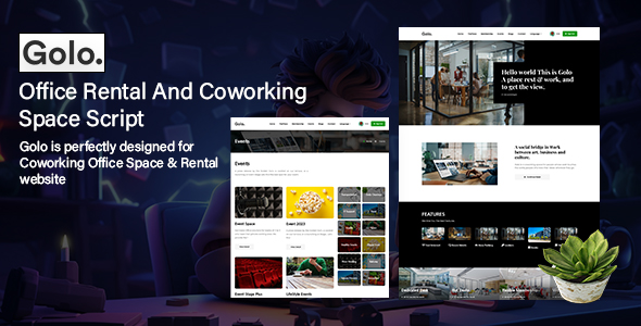 Golo - Office Rental And Coworking Space Script Theme by Meteros ...