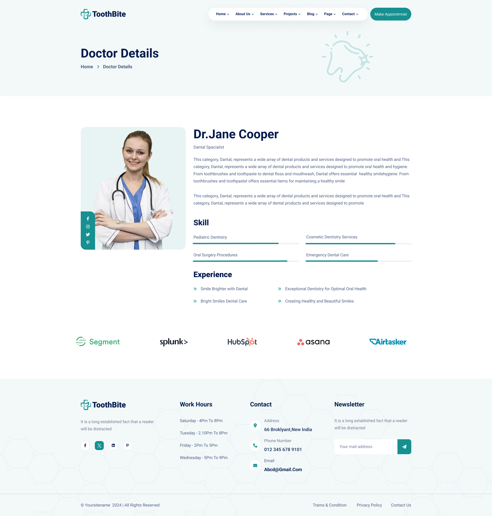 ToothBite - Dental Clinic Figma Template by Mugli | ThemeForest