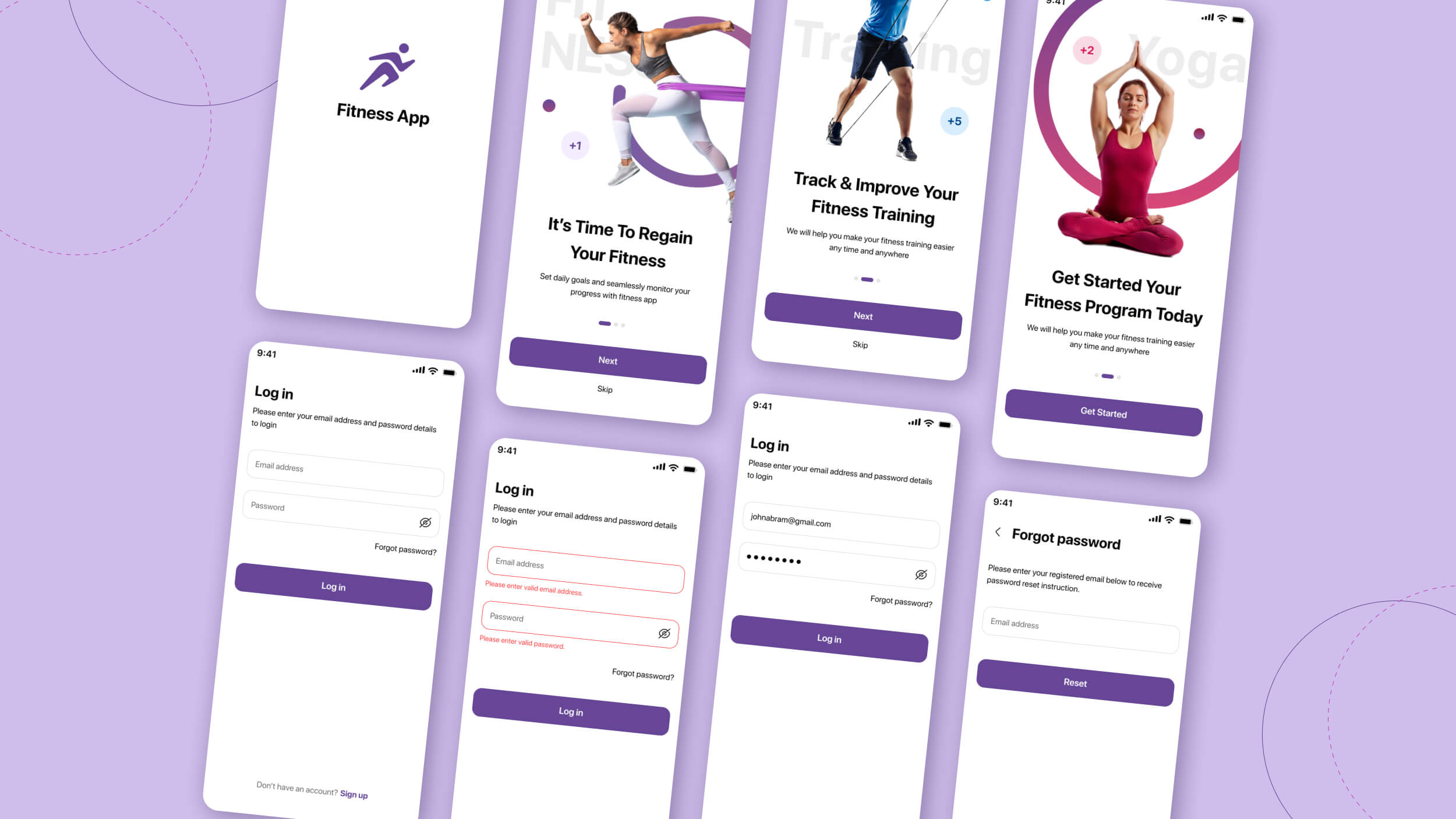 Fitness UI template: Workout Mentor app in Flutter 3.x (Android, iOS ...