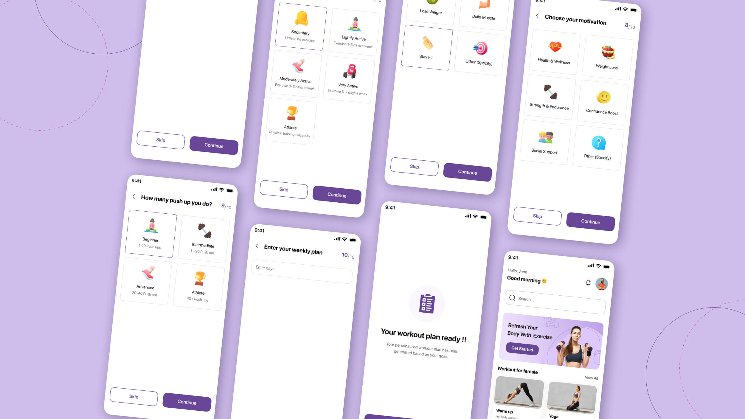 Fitness UI template: Workout Mentor app in Flutter 3.x (Android, iOS ...
