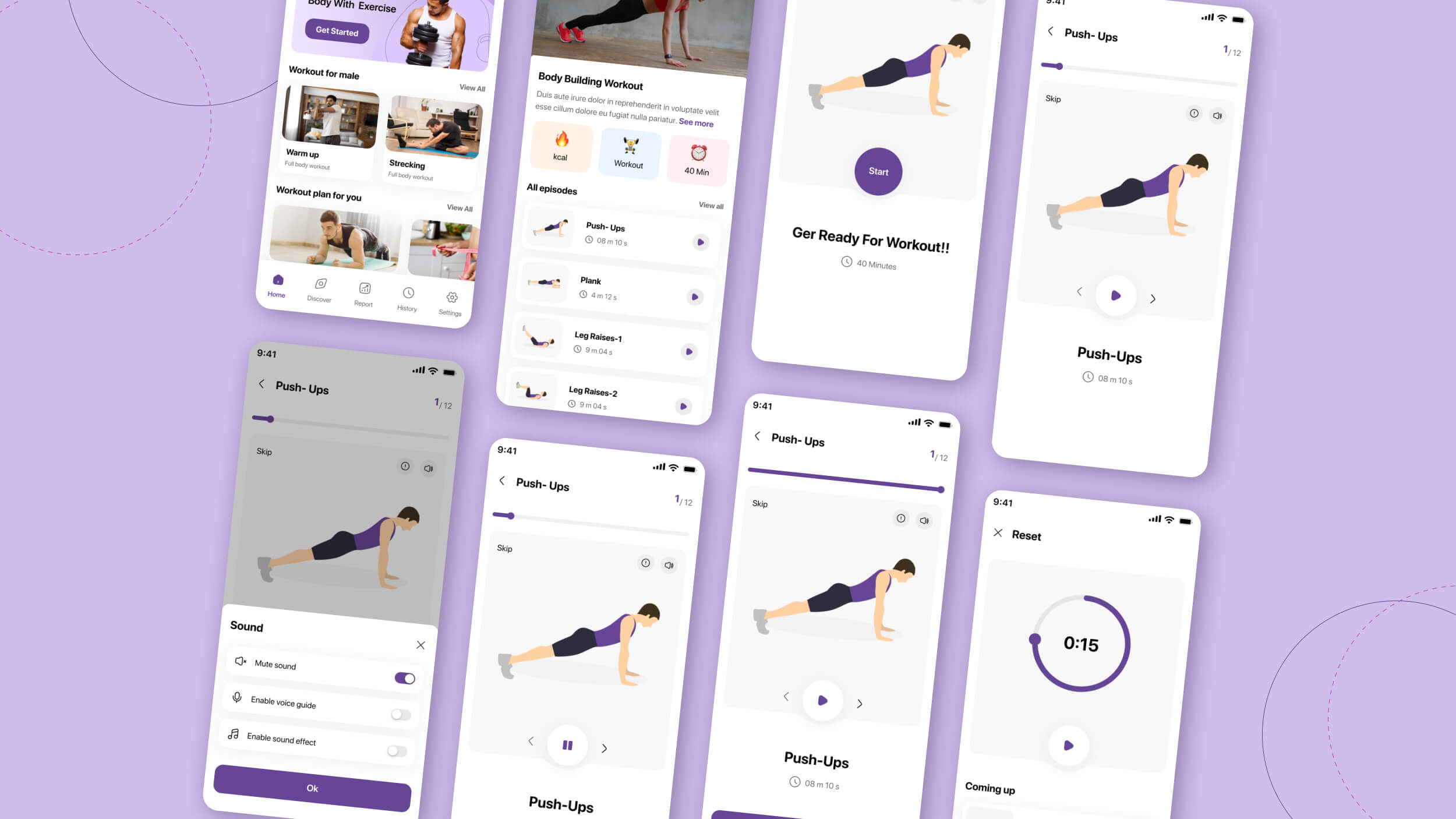 Fitness UI template: Workout Mentor app in Flutter 3.x (Android, iOS ...
